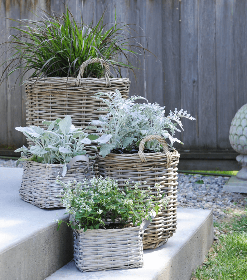 Easy DIY Wicker Basket Planters – The Plant Pioneer